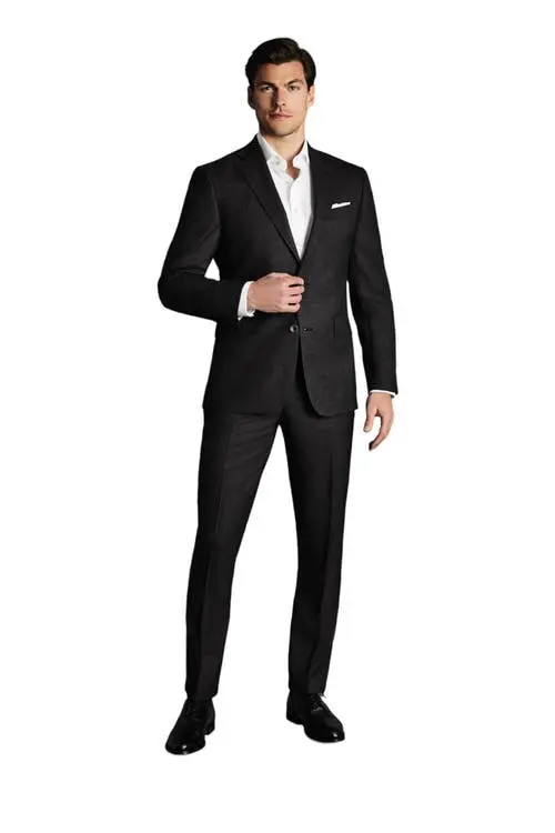 CHARLES TYRWHITT Slim Fit End On End Ultimate Performance Suit Jacket
