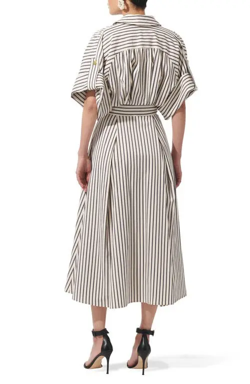 Carolina Herrera Stripe Dropped Shoulder Shirtdress