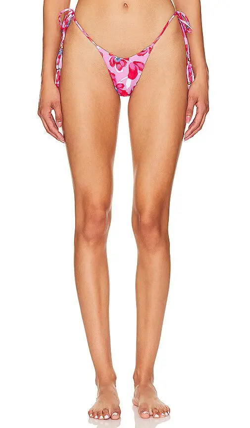 LOVERS AND FRIENDS Horizon Bikini Bottom - Pink Vivid Floral
