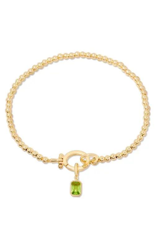 BROOK & YORK Mackenzie Birthstone Bracelet - Gold - August