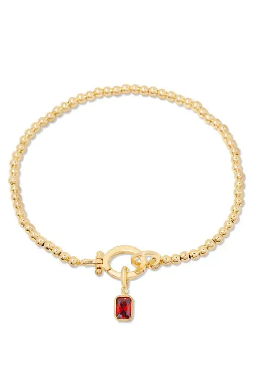 BROOK & YORK Mackenzie Birthstone Bracelet - Gold - January