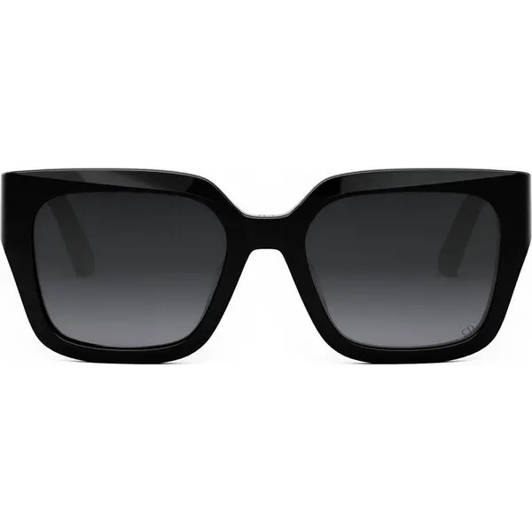 Dior 30 Montaigne S8u Sunglasses - Shiny Black/gradient Smoke