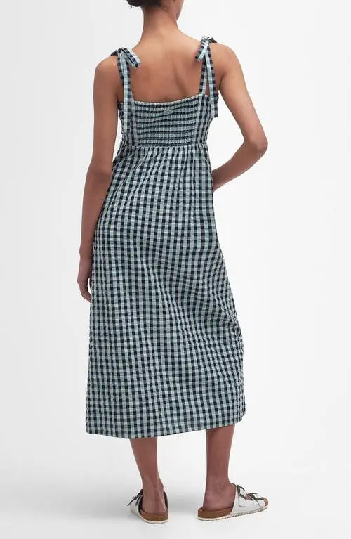 Barbour Abigail Gingham Cotton Midi Sundress
