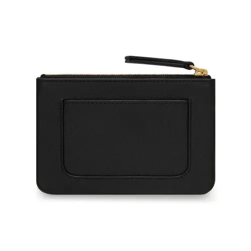 Mulberry Plaque Small Leather Zip Coin Pouch - Black