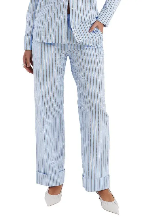 MISTRESS ROCKS Stripe Baggy Pants