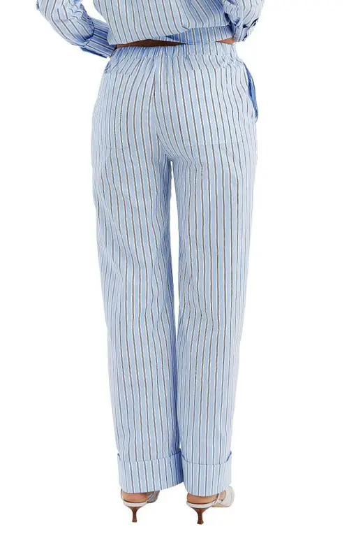 MISTRESS ROCKS Stripe Baggy Pants