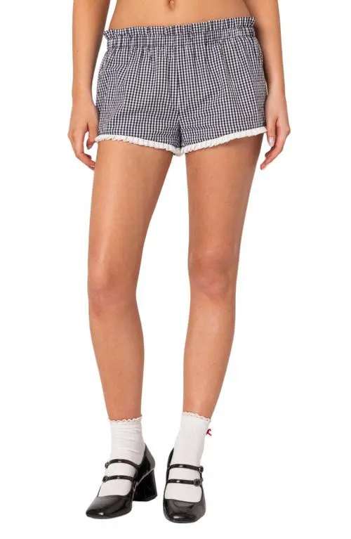 EDIKTED Kyra Gingham Shorts