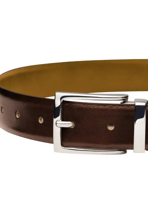 CHARLES TYRWHITT Reversible Belt - Dark Tan