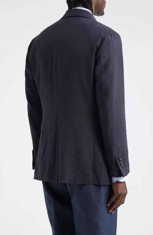 Thom Sweeney Notched Lapel Linen Sport Coat