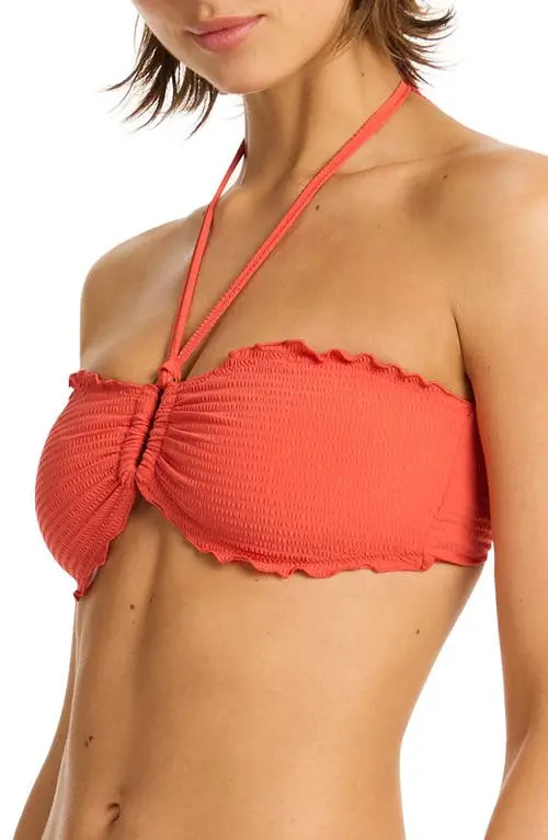 SEA LEVEL Messina Ring Bandeau Bikini Top