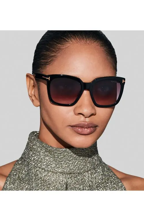 TOM FORD Amarra Square Frame Sunglasses