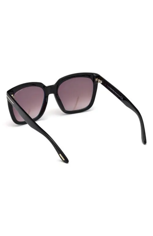 TOM FORD Amarra Square Frame Sunglasses