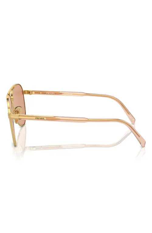 Prada 61mm Pilot Sunglasses