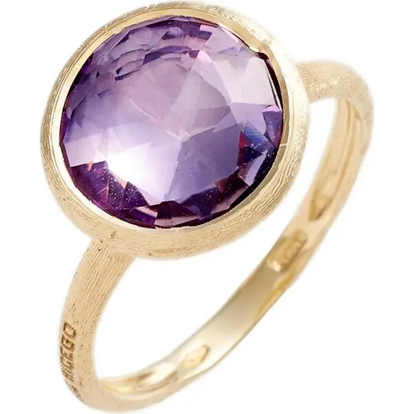 Marco Bicego Stackable Semiprecious Stone Ring - Yellow Gold/amethyst