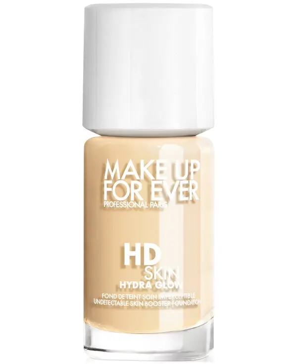 MAKE UP FOR EVER Hd Skin Hydra Glow Skincare Foundation With Hyaluronic Acid 1n00 Alabaster - 1y00 - Warm Shell - For Very Fair Skin W