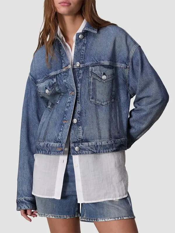 Rag & Bone Rb Miramar Denim Trucker Jacket - Walker