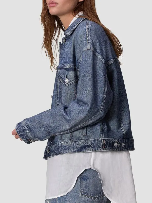 Rag & Bone Rb Miramar Denim Trucker Jacket - Walker