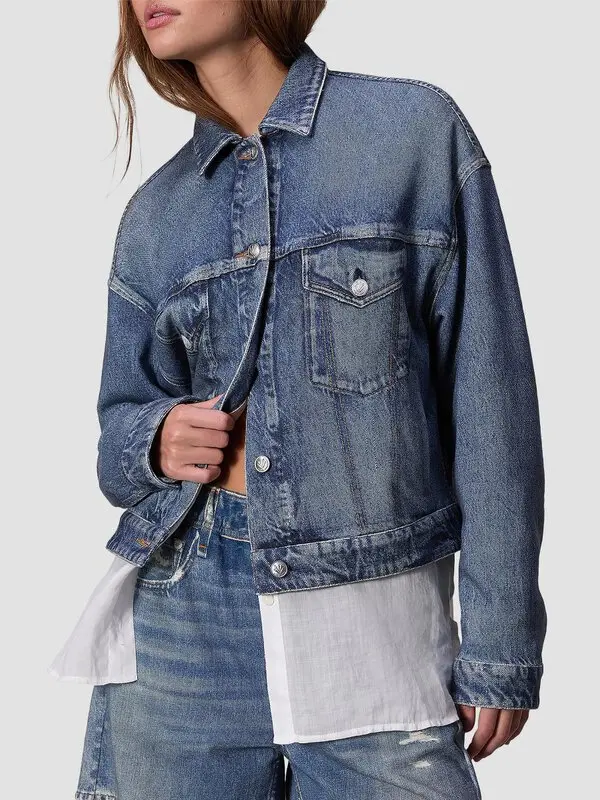 Rag & Bone Rb Miramar Denim Trucker Jacket - Walker