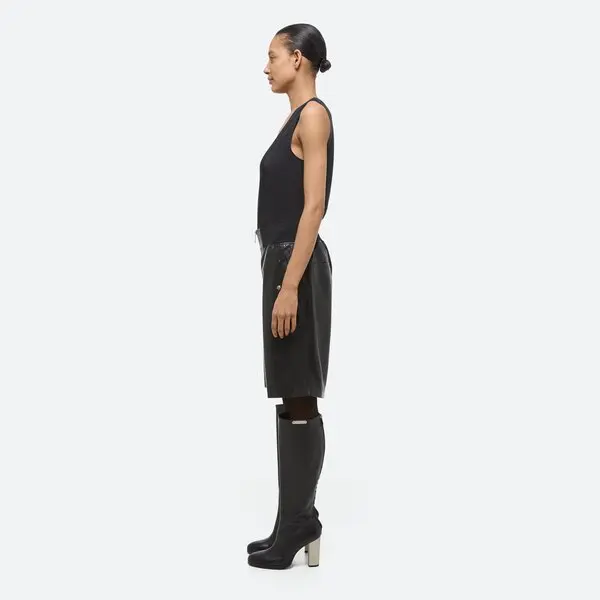Helmut Lang Leather Bomber Shorts