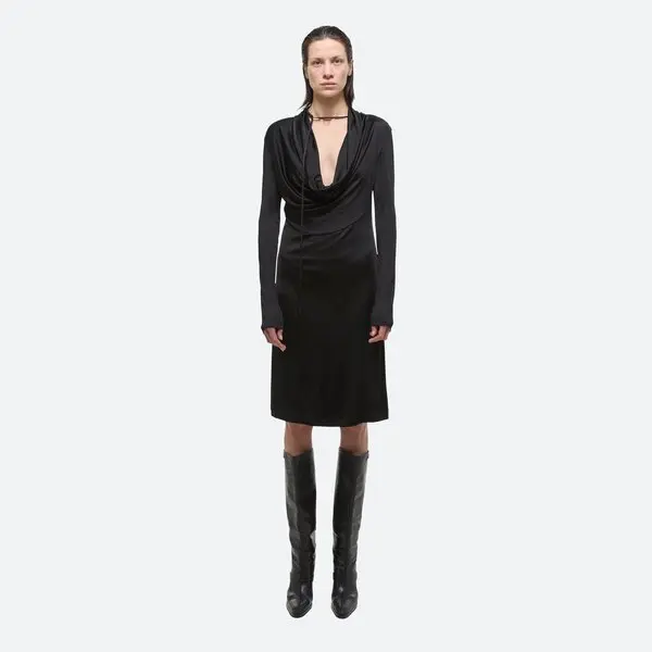 Helmut Lang Cowl Neck Dress