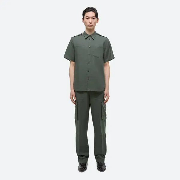 Helmut Lang Linen Epaulet Shirt