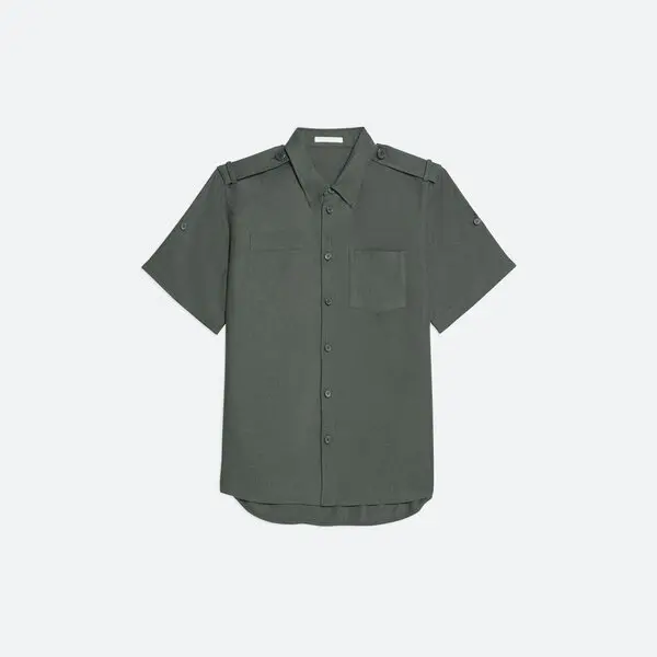 Helmut Lang Linen Epaulet Shirt