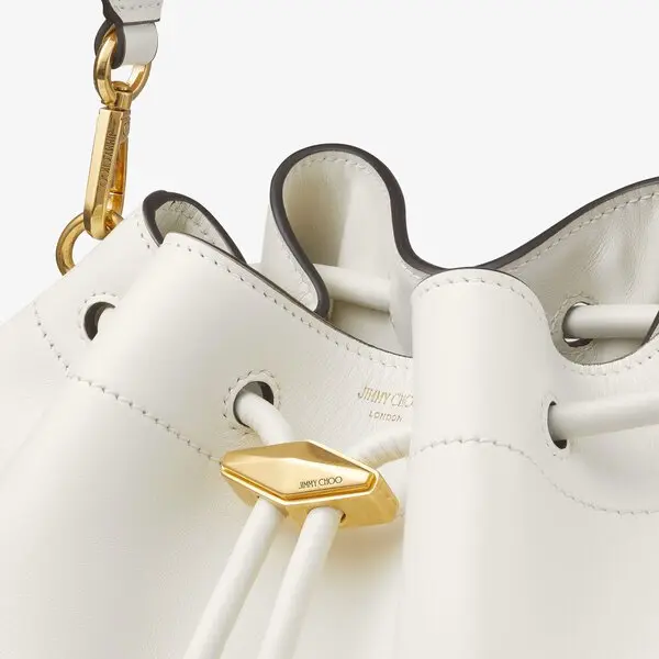 JIMMY CHOO Cinch Medium Leather Shoulder Bag - Neutral
