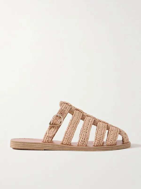 ANCIENT GREEK SANDALS Cosmia Raffia Sandals - Neutrals