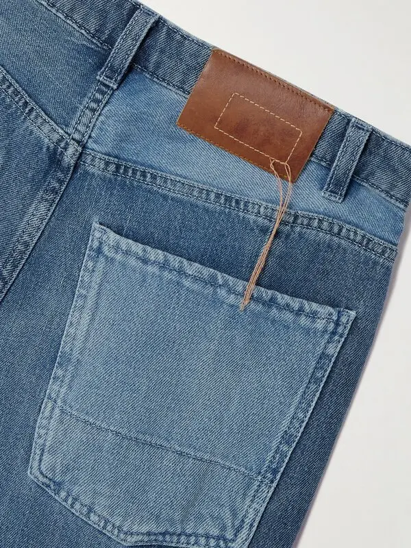 FORTELA Patchwork Straight-leg Jeans - Blue