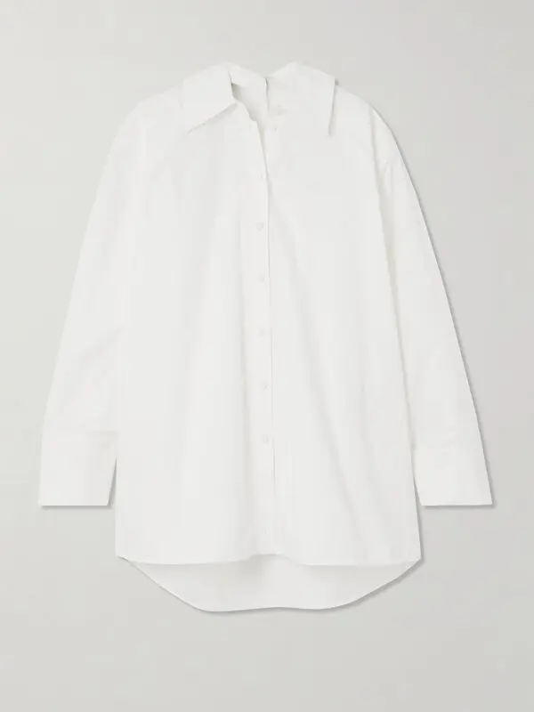 JIL SANDER Oversized Cotton-poplin Shirt