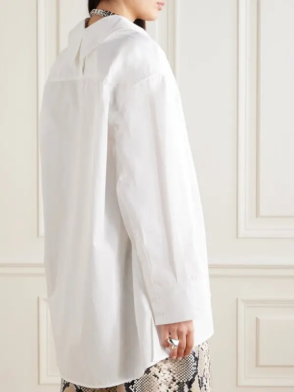 JIL SANDER Oversized Cotton-poplin Shirt