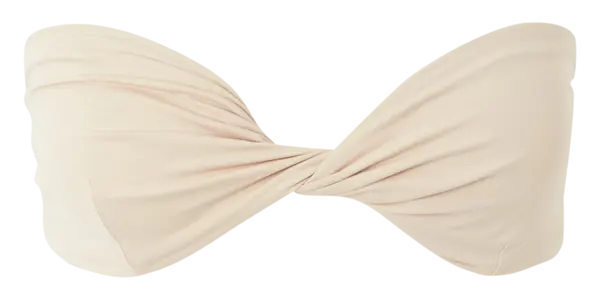Magda Butrym Twist-front Bandeau Bikini Top - Neutrals