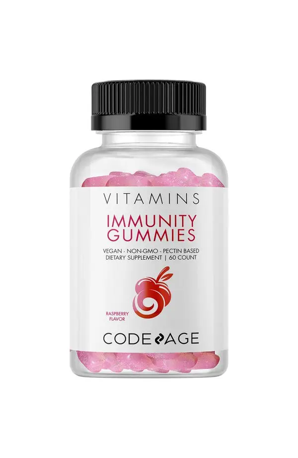 CODEAGE Immunity Gummies + Vitamin C Vegan Supplement