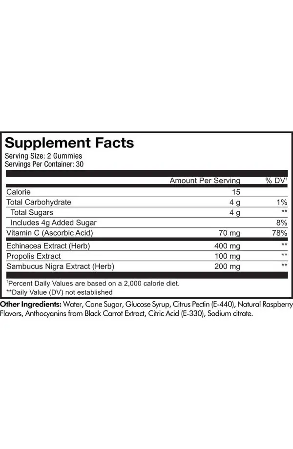 CODEAGE Immunity Gummies + Vitamin C Vegan Supplement