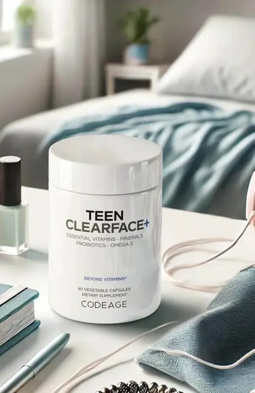CODEAGE Teen Clearface Vitamins Minerals & Probiotics Supplement