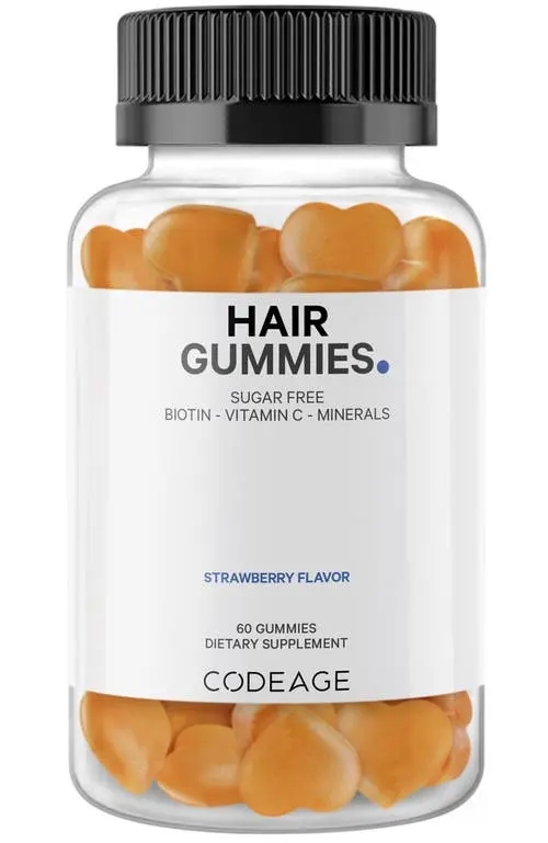 CODEAGE Hair Gummies Biotin Multivitamins Supplement - White