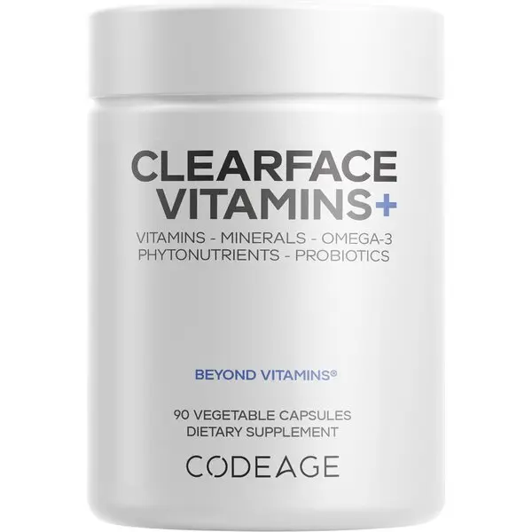 CODEAGE Clearface Pantothenic Acid & Niacin Vitamins Supplement - White