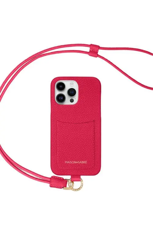 MAISON DE SABRE Sling Phone Case - Shibuya Fuchsia