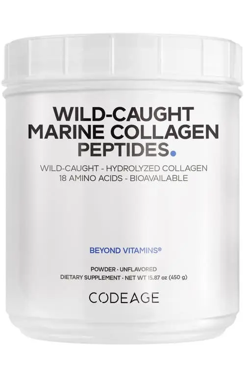 CODEAGE Marine Collagen Protein Powder Supplement - White