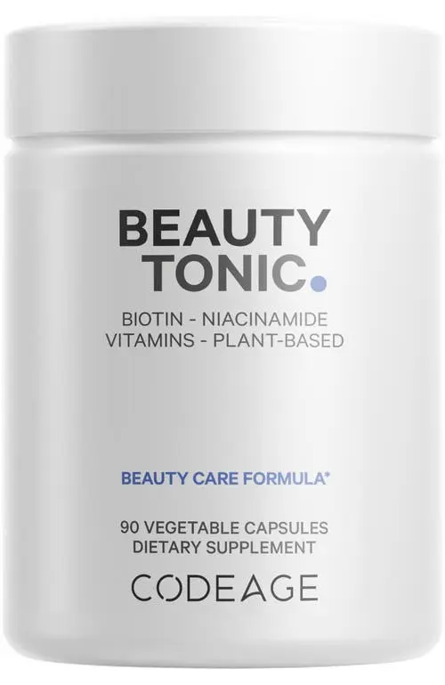 CODEAGE Beauty Tonic Biotin Supplement + Vitamins & Minerals - White