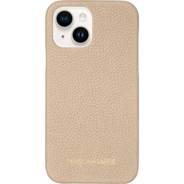 MAISON DE SABRE Leather Phone Case - Saharan Nude