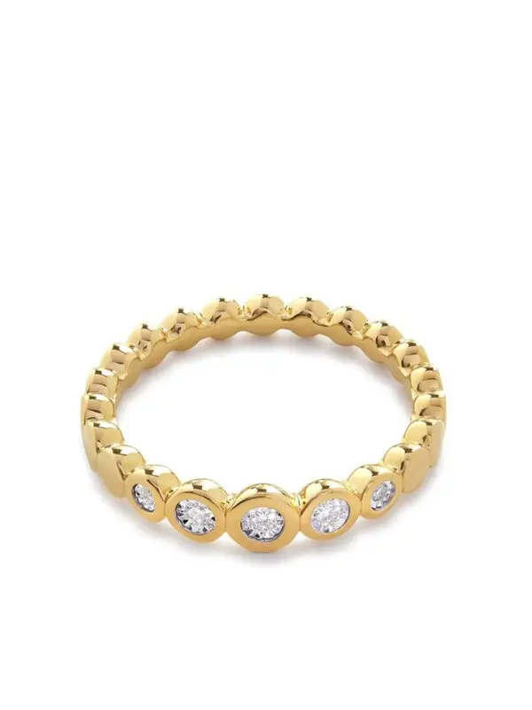 Monica Vinader Graduated Half Eternity Ring - Gold