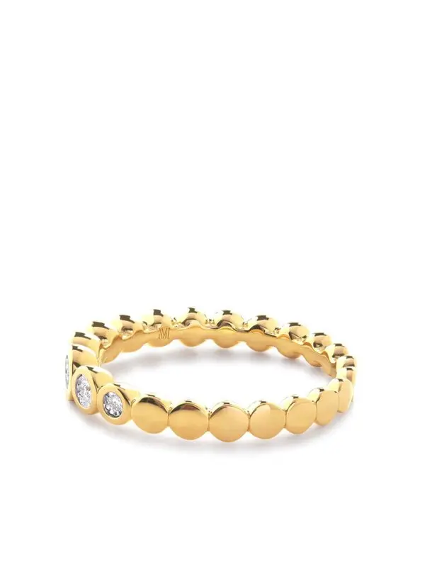Monica Vinader Graduated Half Eternity Ring - Gold