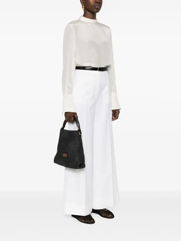Roberto Festa Logo Patch Woven Tote Bag