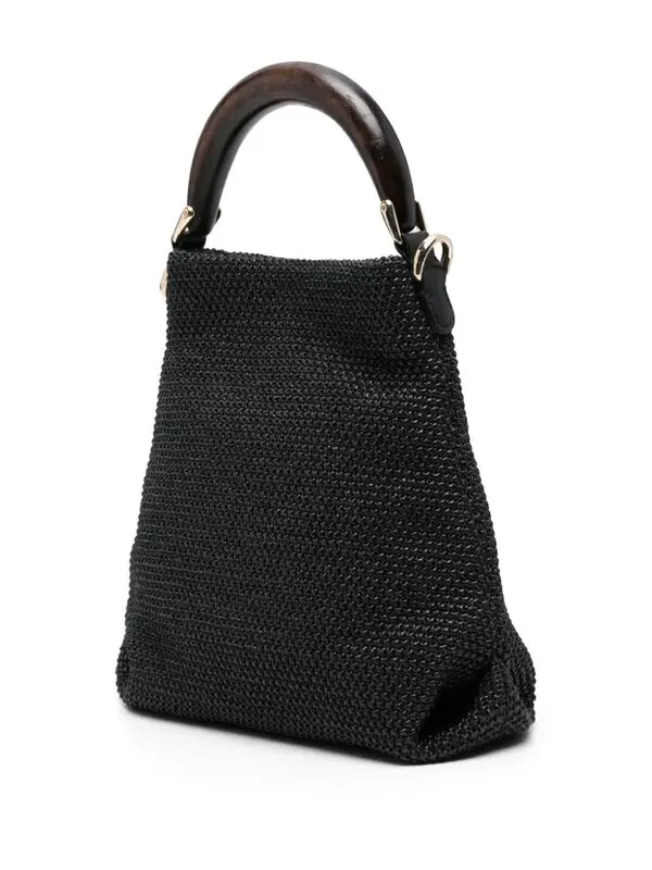 Roberto Festa Logo Patch Woven Tote Bag