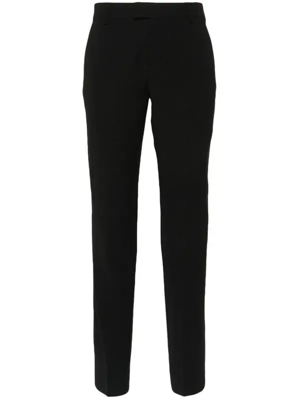 AMI Paris Tapered Tailored Trousers - Black