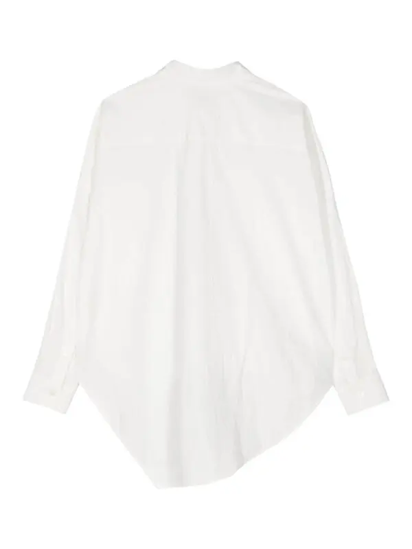 FORME D'EXPRESSION Asymmetric Cotton Shirt - White