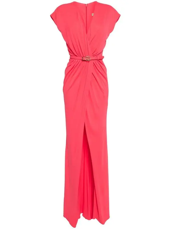 Elie Saab Draped Midi Dress