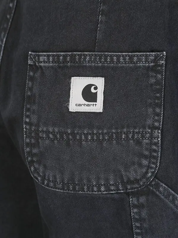 Carhartt Work In Progress Mid-rise Straight-leg Jeans - Black