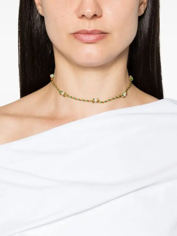 MARIE LICHTENBERG 14kt Yellow Mauli Rasta Necklace